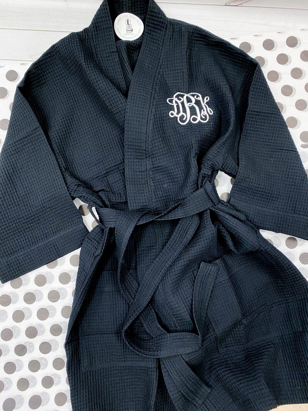 Monogrammed Waffle Robe Choose Colors Great Personalized Gift From ...