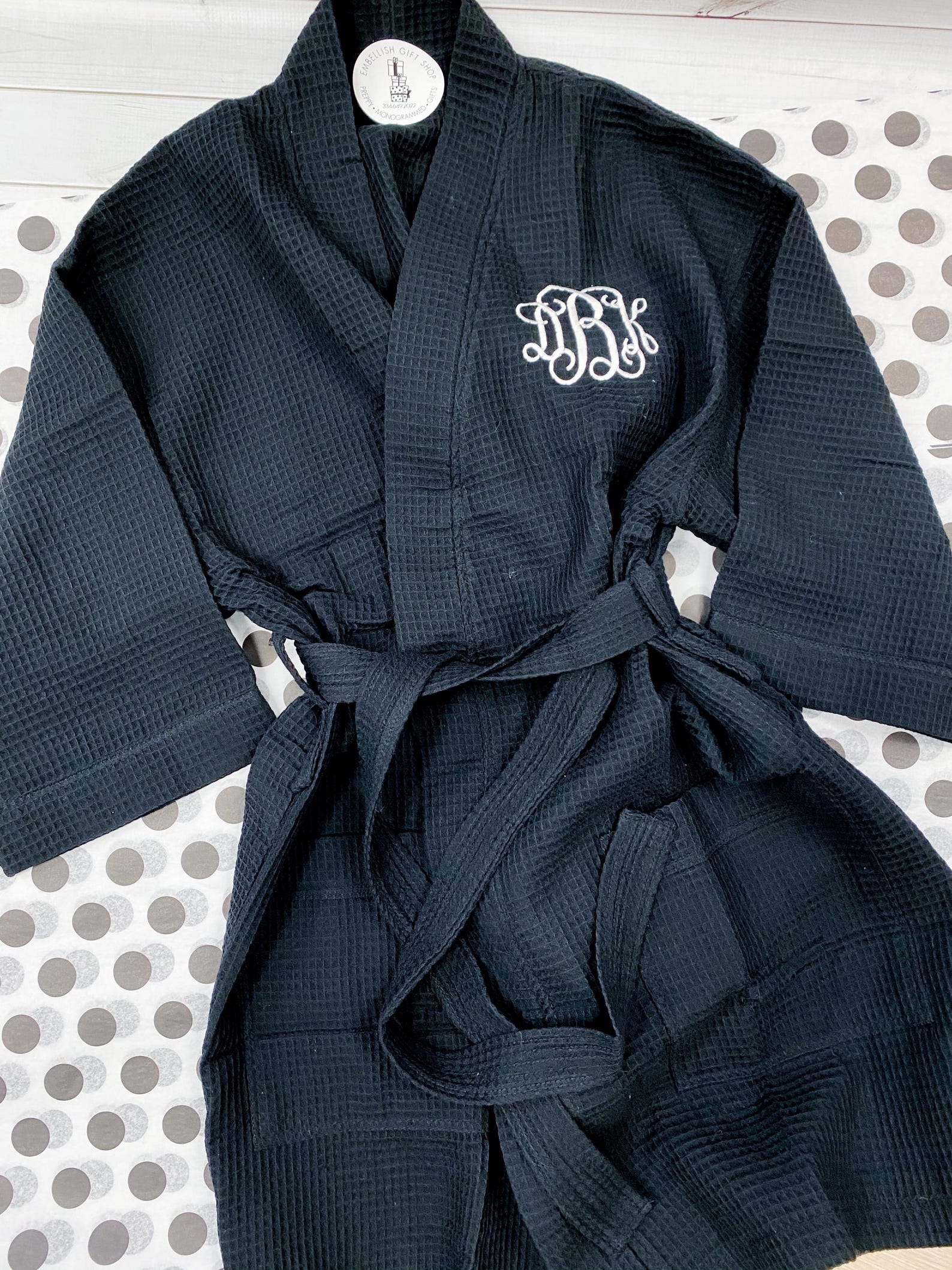 Monogrammed Waffle Robe: Personalized Bridesmaids Gift - Etsy