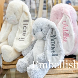 Monogrammed Bunny|personalized Bunny Rabbit,personalized Baby Gift ...