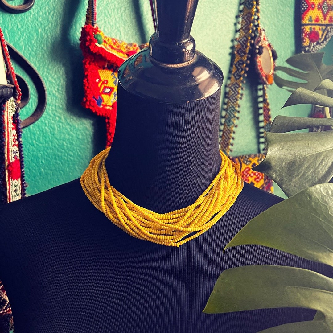 Beaded Kuchi Necklace. #2. - Etsy