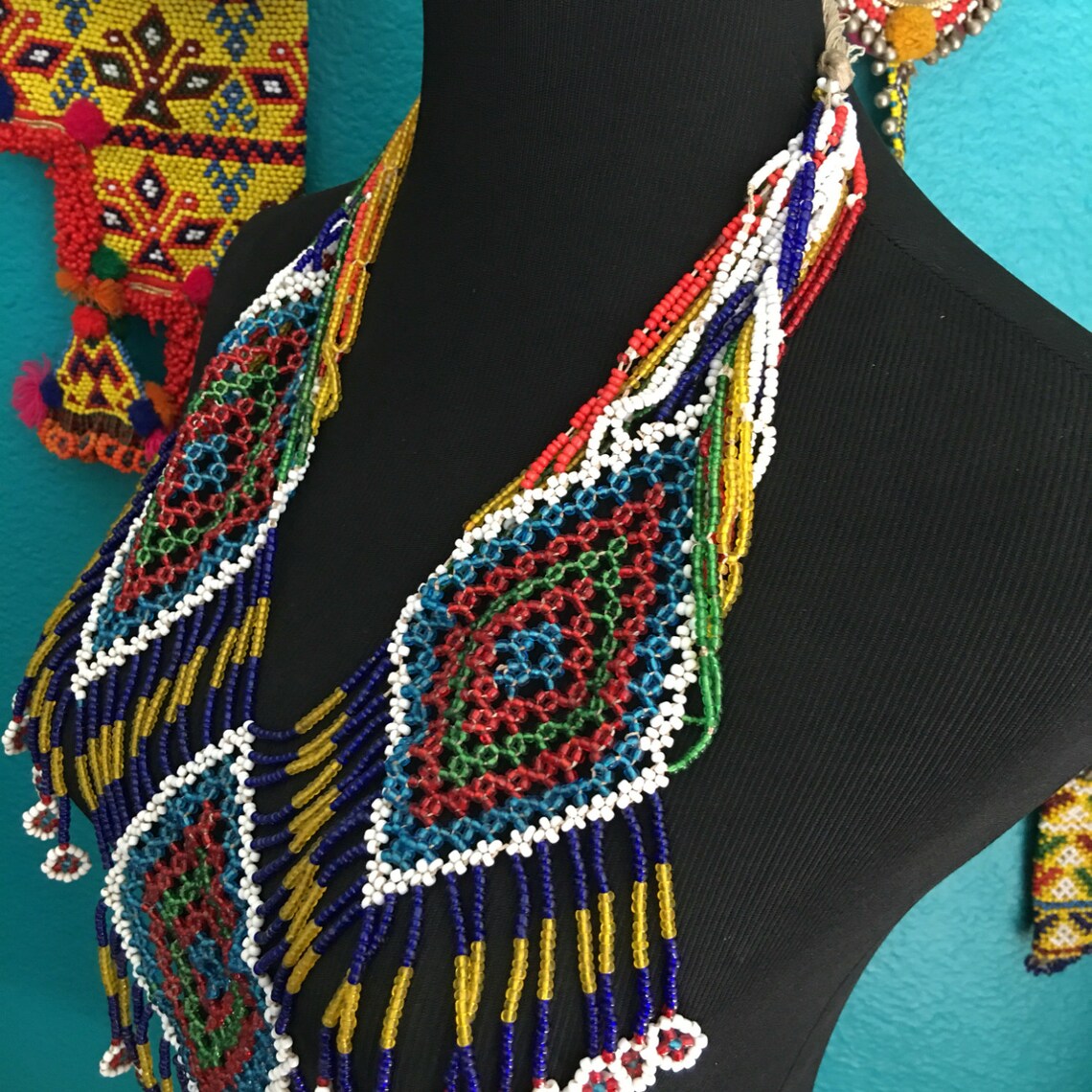 Beaded Kuchi Necklace. - Etsy