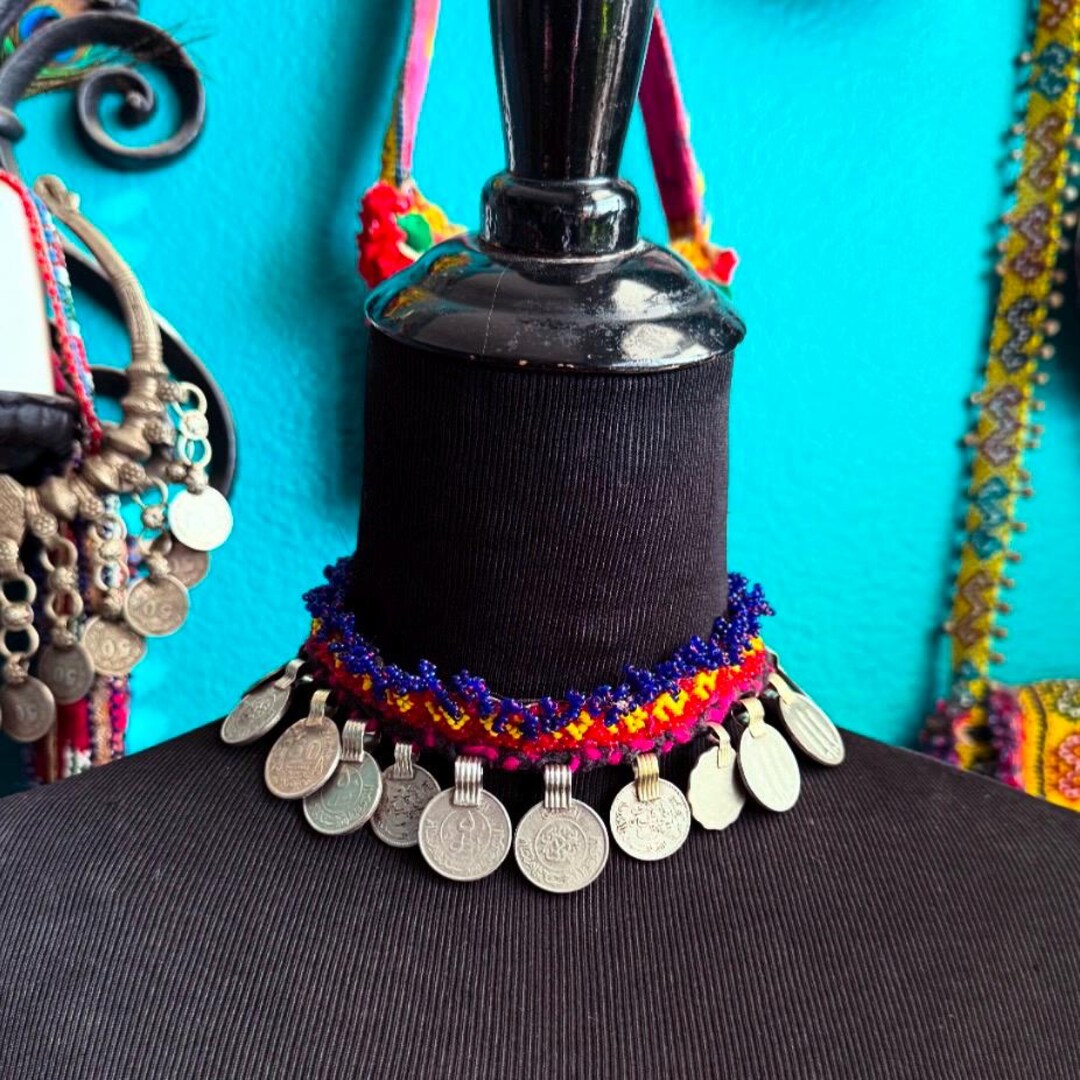 SALE. Kuchi Choker With Vintage Coins. - Etsy