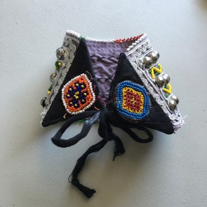 Beaded Kuchi Panel With Ties. (headdress, Boot Strap, Choker). - Etsy