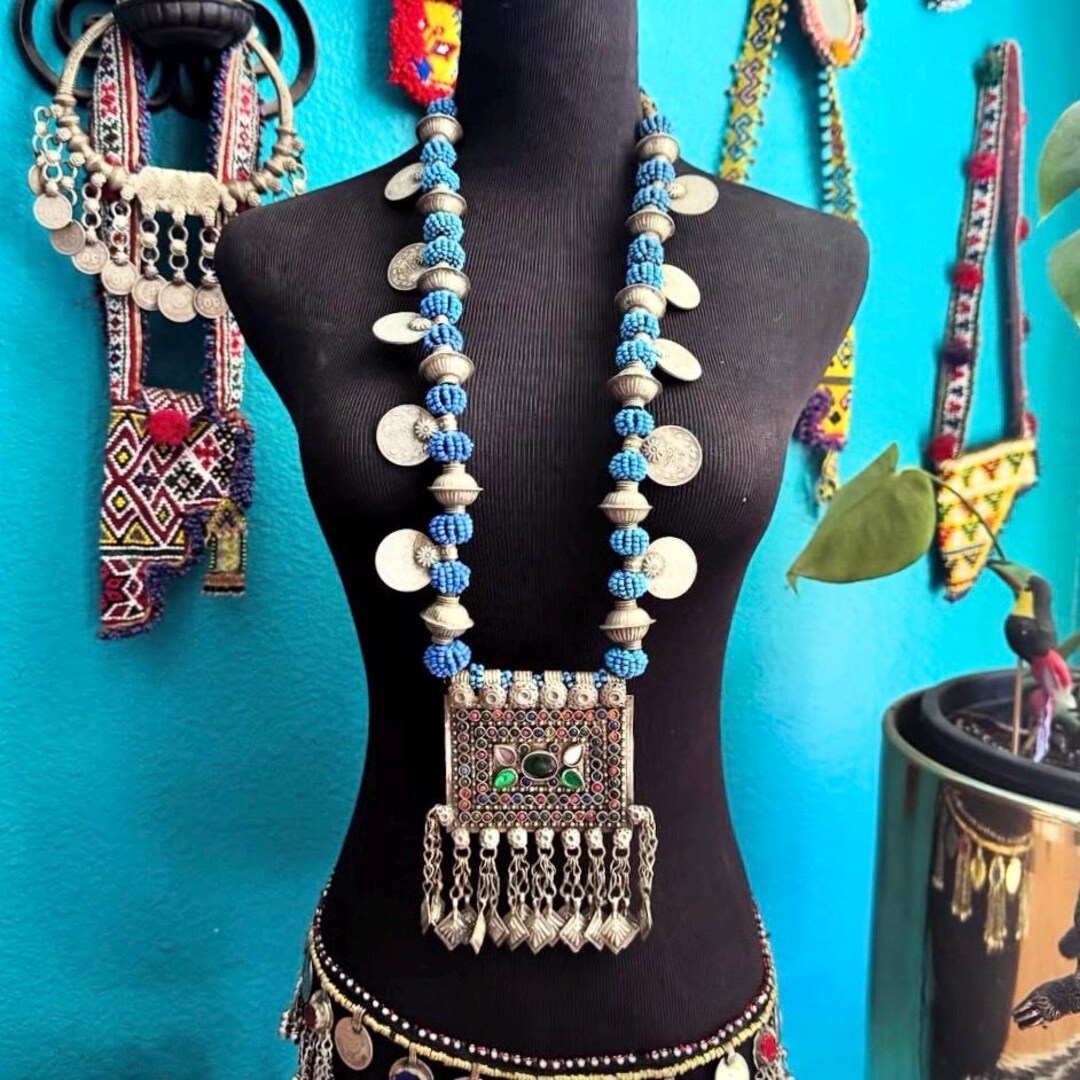 SALE. Huge Kuchi Necklace With Coins. - Etsy