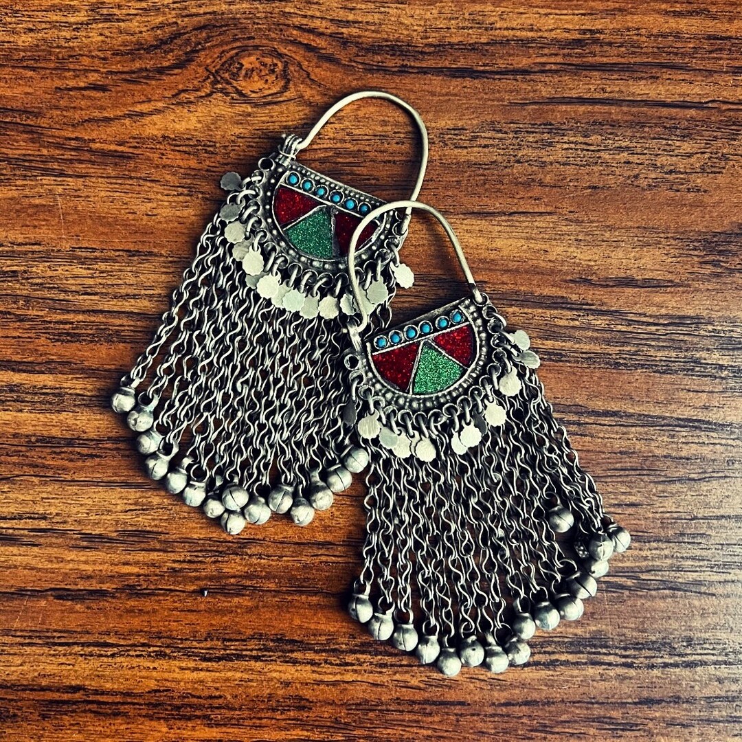Vintage Kuchi Earrings. (no L&R). - Etsy