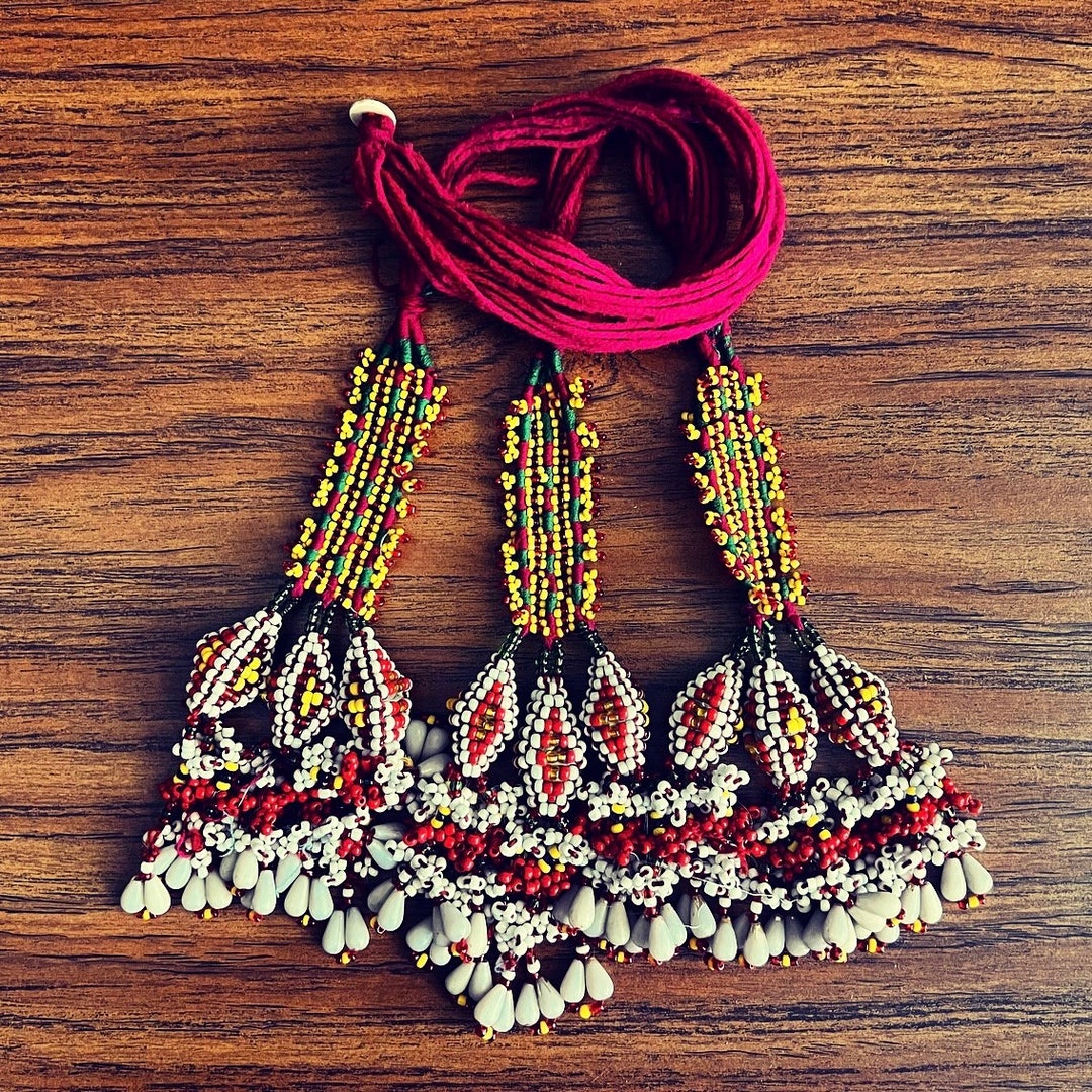 Beaded Kuchi Hair Tassels. - Etsy