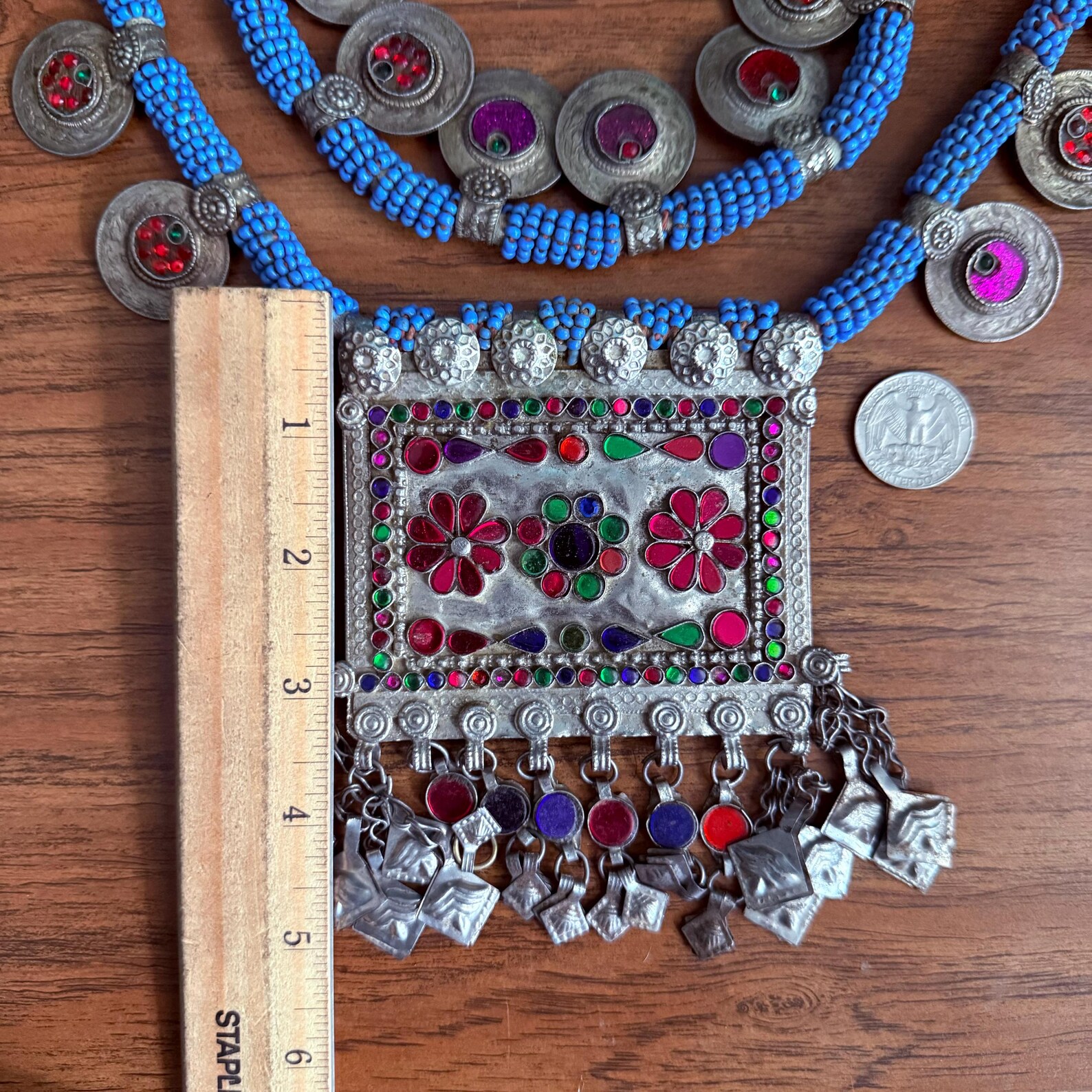 Large Kuchi Necklace With Coins. - Etsy