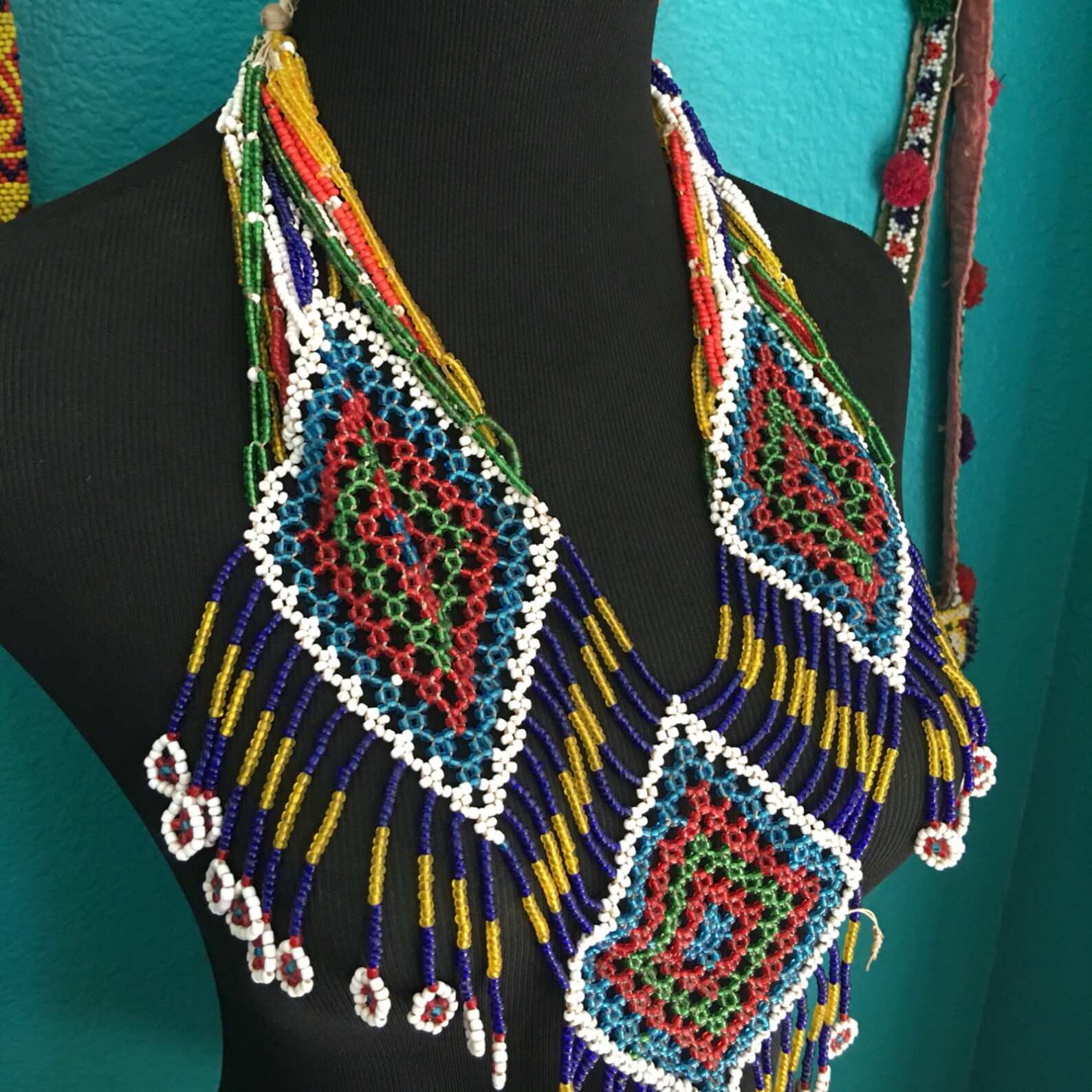 Beaded Kuchi Necklace. - Etsy