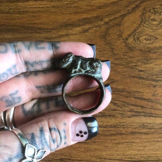 Antique Nandi brass ring. - Gem