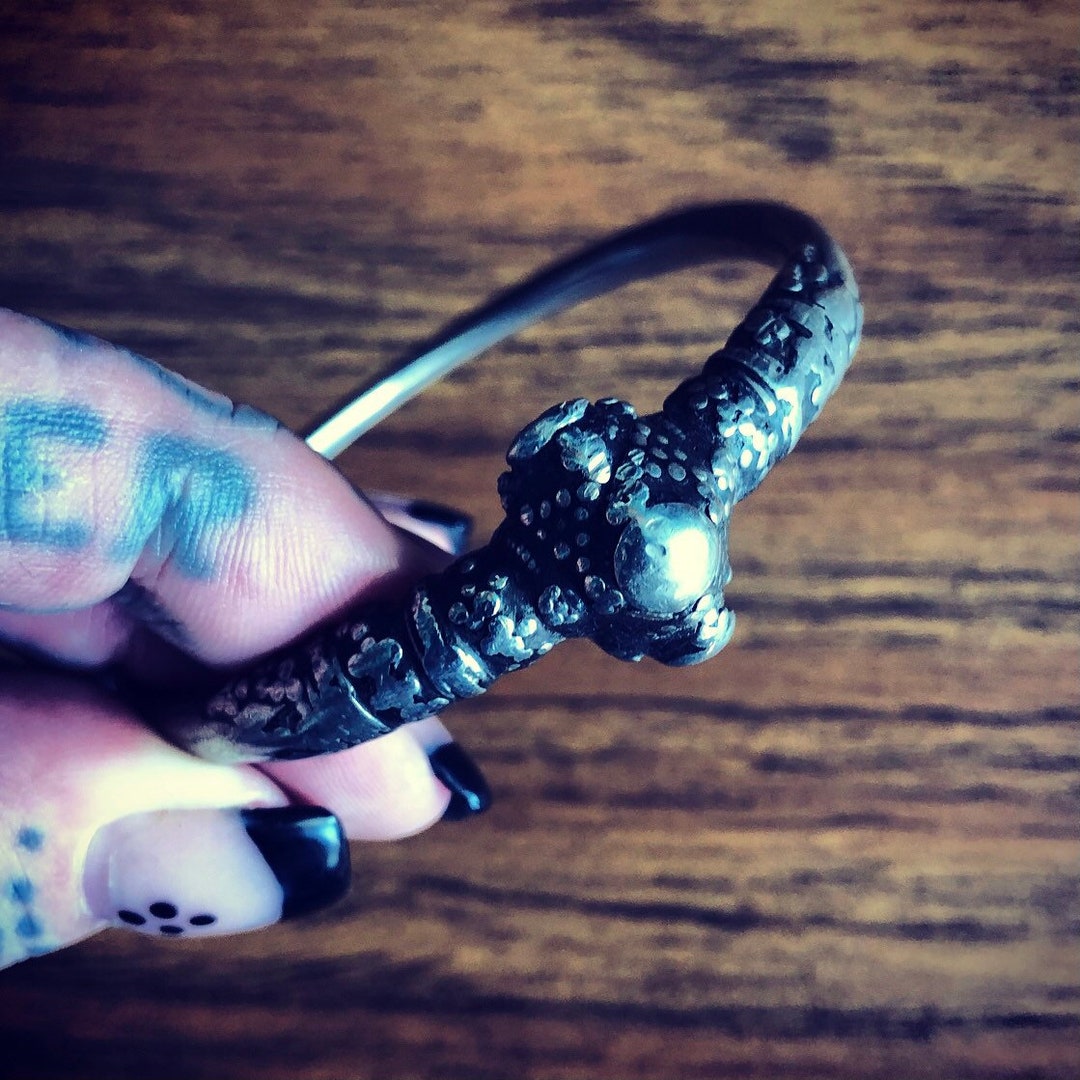 Indian “toda” Silver Bangle. - Etsy