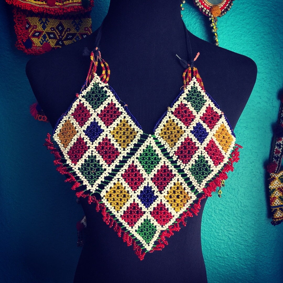 Beaded Kuchi Necklace. - Etsy