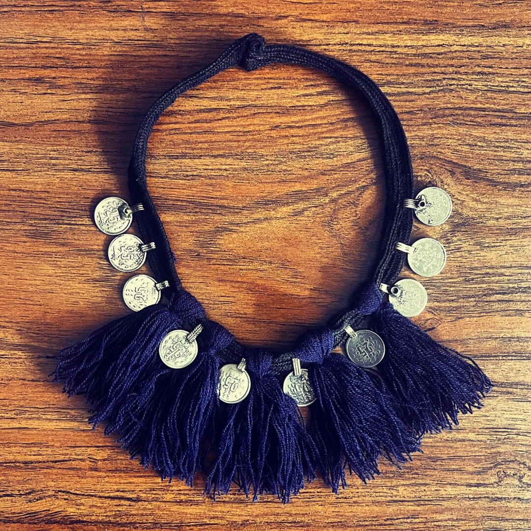 SALE. Kuchi "shoelace" Necklace. - Etsy