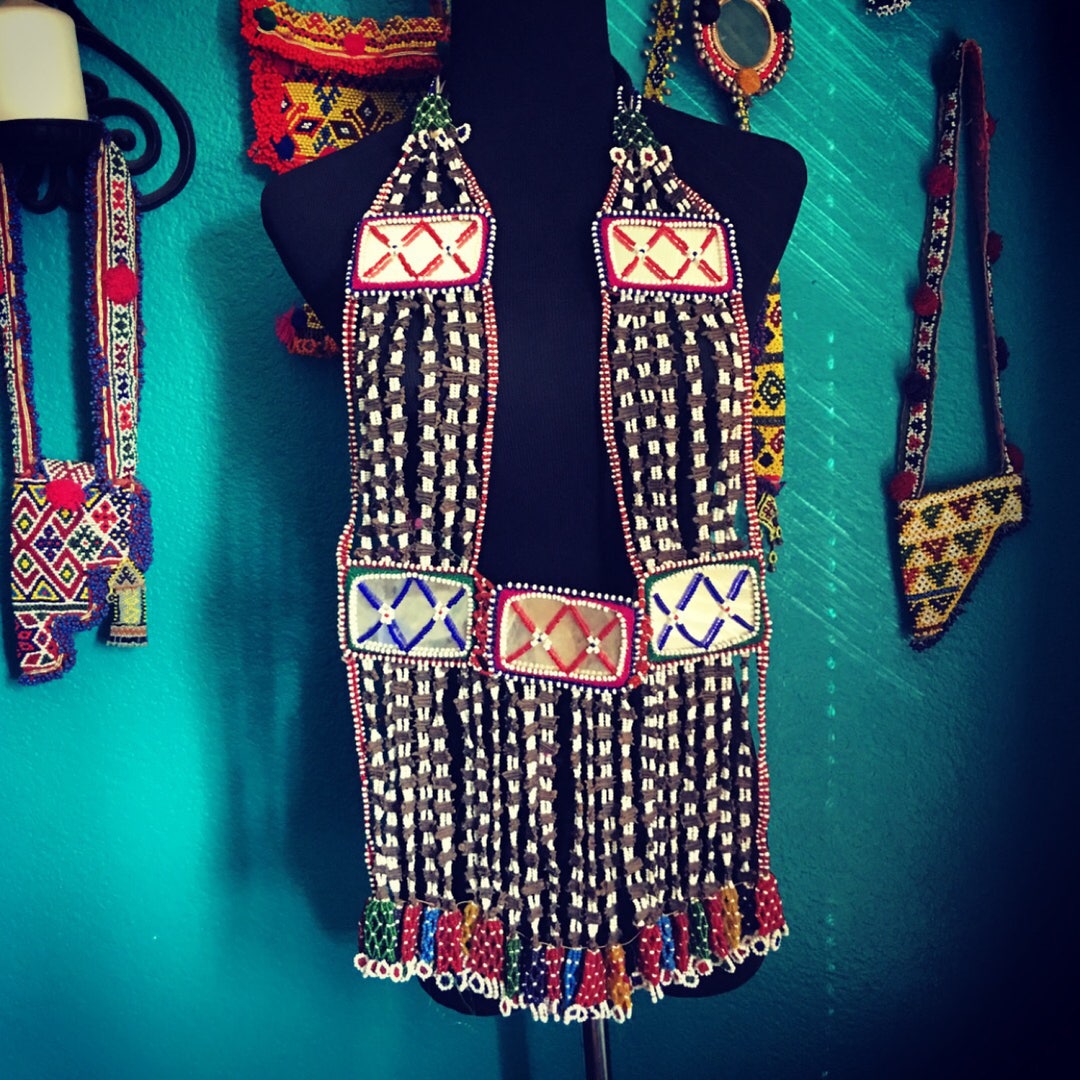 Beaded Kuchi Necklace. - Etsy