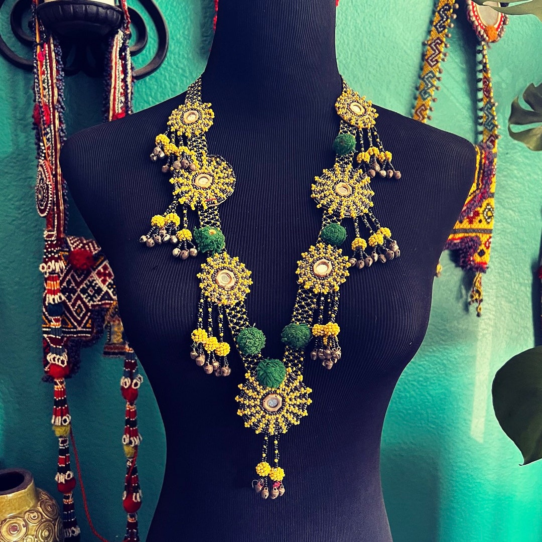 Beaded Kuchi Necklace. - Etsy