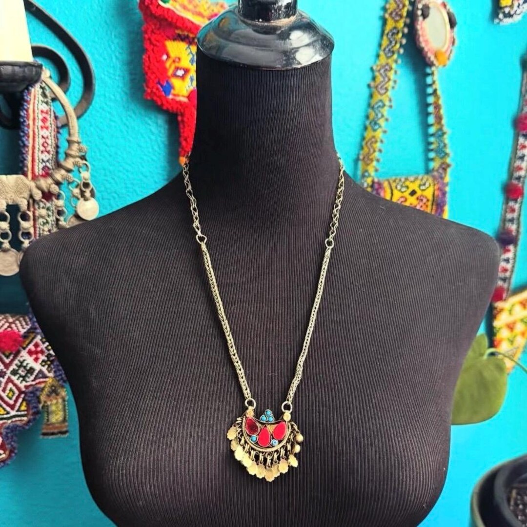 SALE. Repurposed Kuchi Necklace. #111. - Etsy