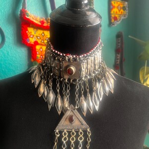 Choker With Belt Front From Turkmenistan. A. - Etsy
