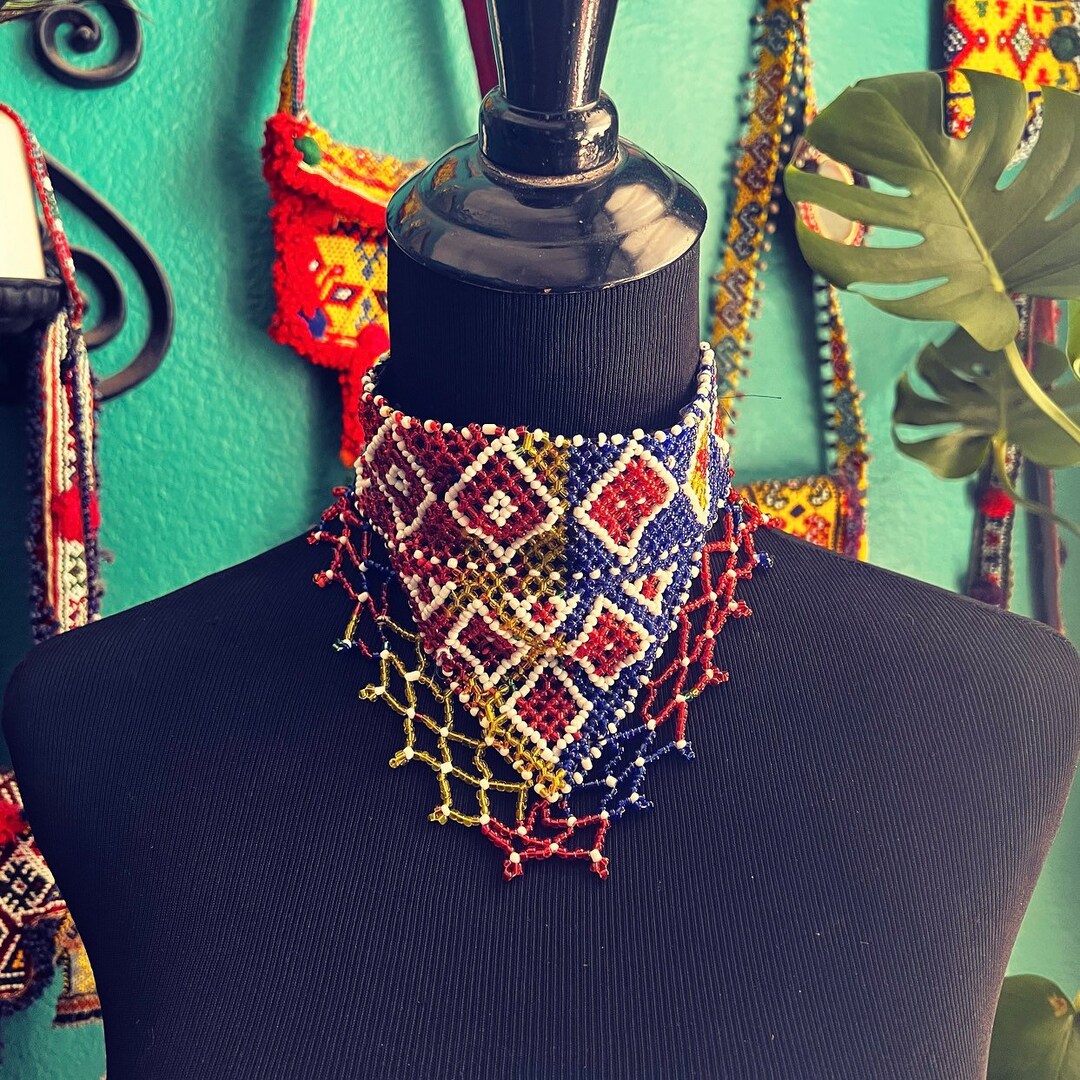 Beaded Kuchi Necklace. - Etsy