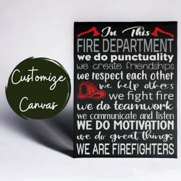 Fire Department Sign - Etsy