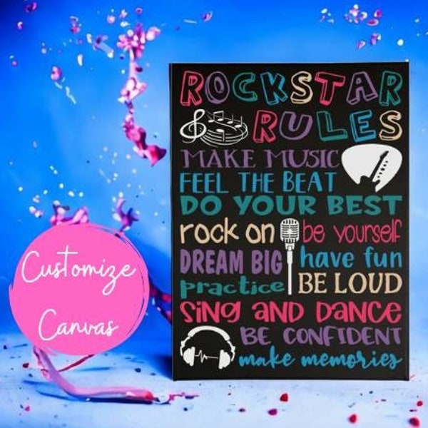 Rockstar Room Decor - Etsy