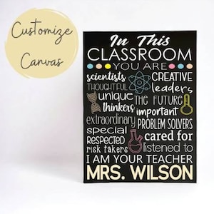 In This Classroom, Science Classroom Decor Middle School, Science ...