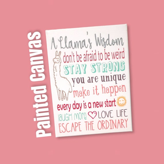 Llama Room Decor Nursery Door Sign Llama Classroom Decor - Etsy