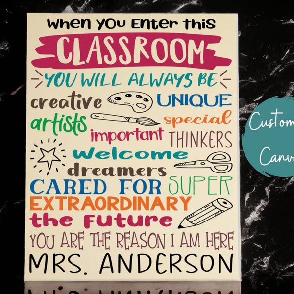 Teacher Wall Art - Etsy