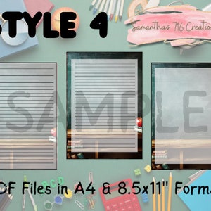 Teacher Stationary, Printable Paper, School Stationary, Lesson Plan ...