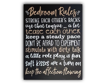 Bedroom Rules | Etsy