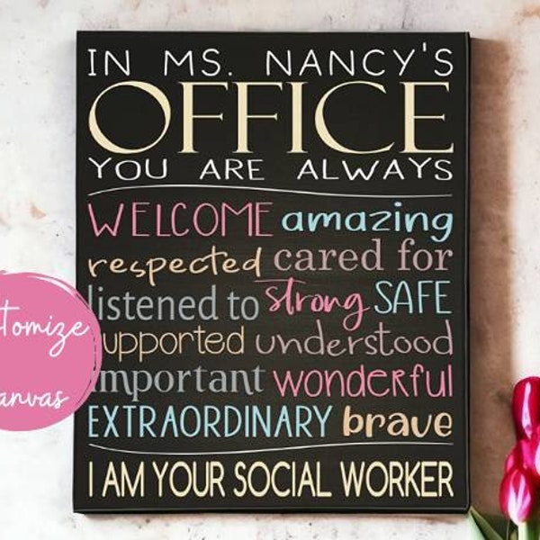 School Social Worker Office Decor - Etsy