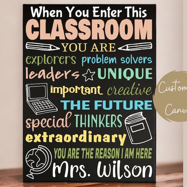 Classroom Door Sign - Etsy
