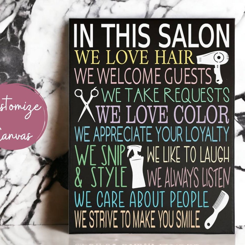 Salon Sign - Etsy