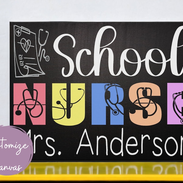 School Nurse Sign - Etsy