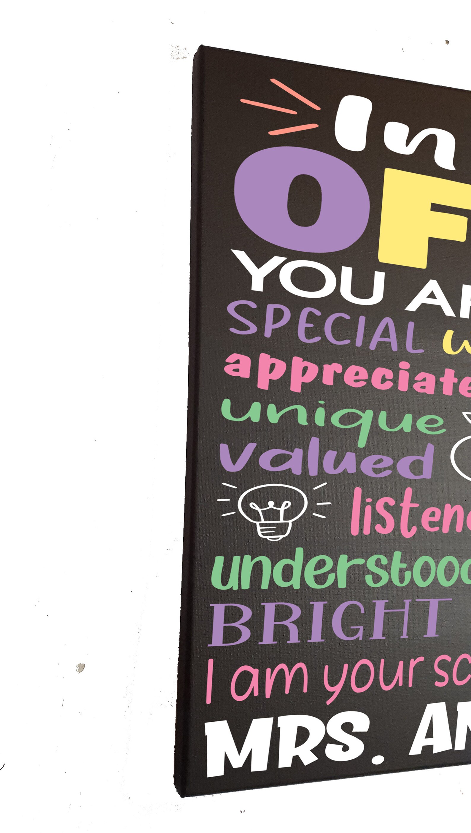 School Counselor Office Sign, Personalized Sign for Office, Gift for ...