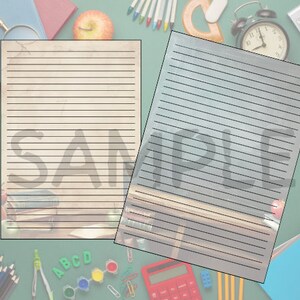 Teacher Stationary, Printable Paper, School Stationary, Lesson Plan ...