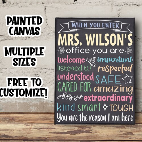 When You Enter This Office School Counselor Digital Poster - Etsy
