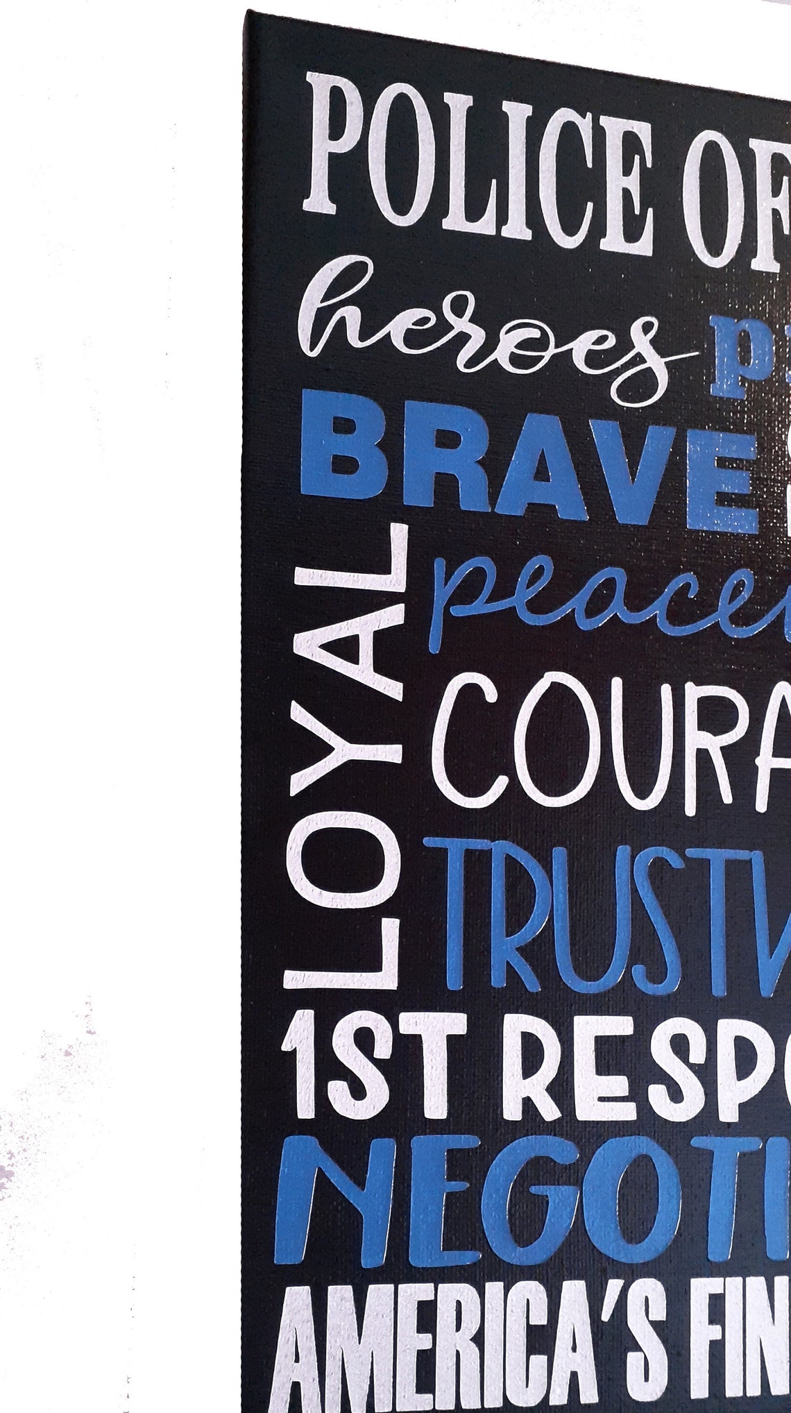 Police Officer Sign Gift for Police Word Art Police Station - Etsy