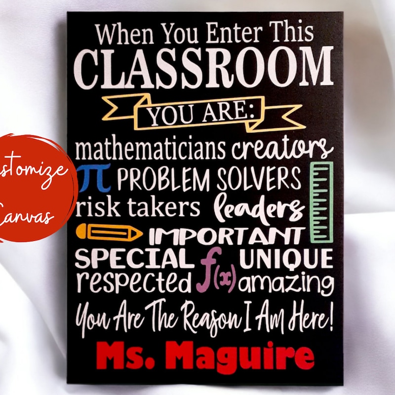 Math Door Decor - Etsy
