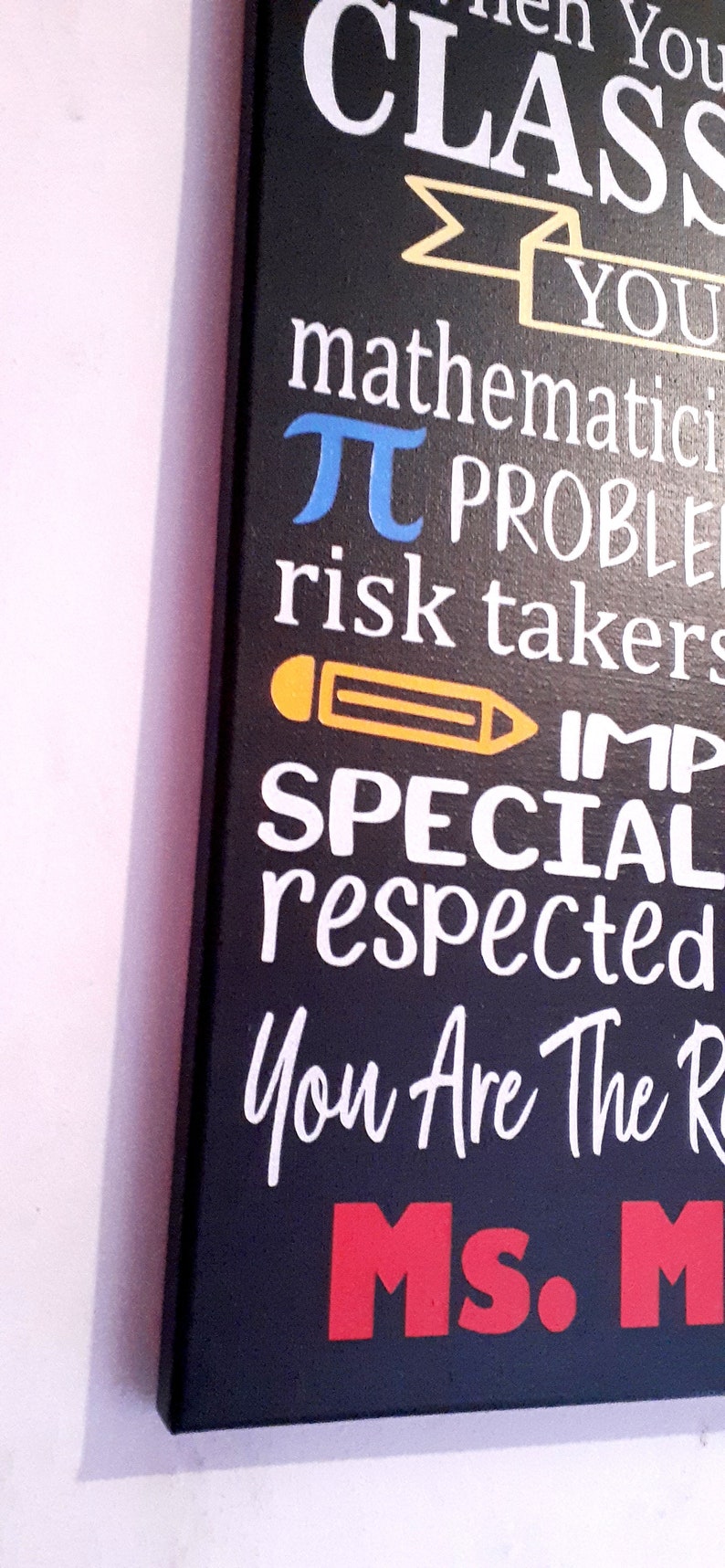 When You Enter This Classroom Math Teacher Sign Gift for - Etsy