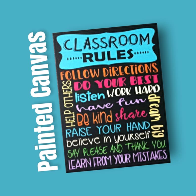 Classroom Rules Sign Elementary Classroom Decor Middle - Etsy