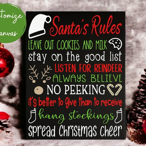 Christmas Rules - Etsy