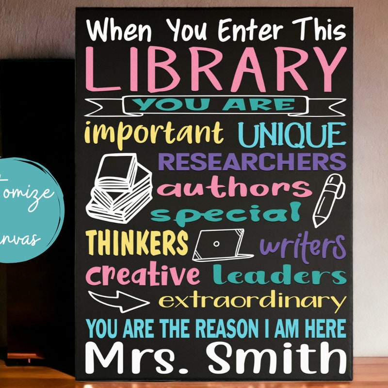 School Library Decor - Etsy