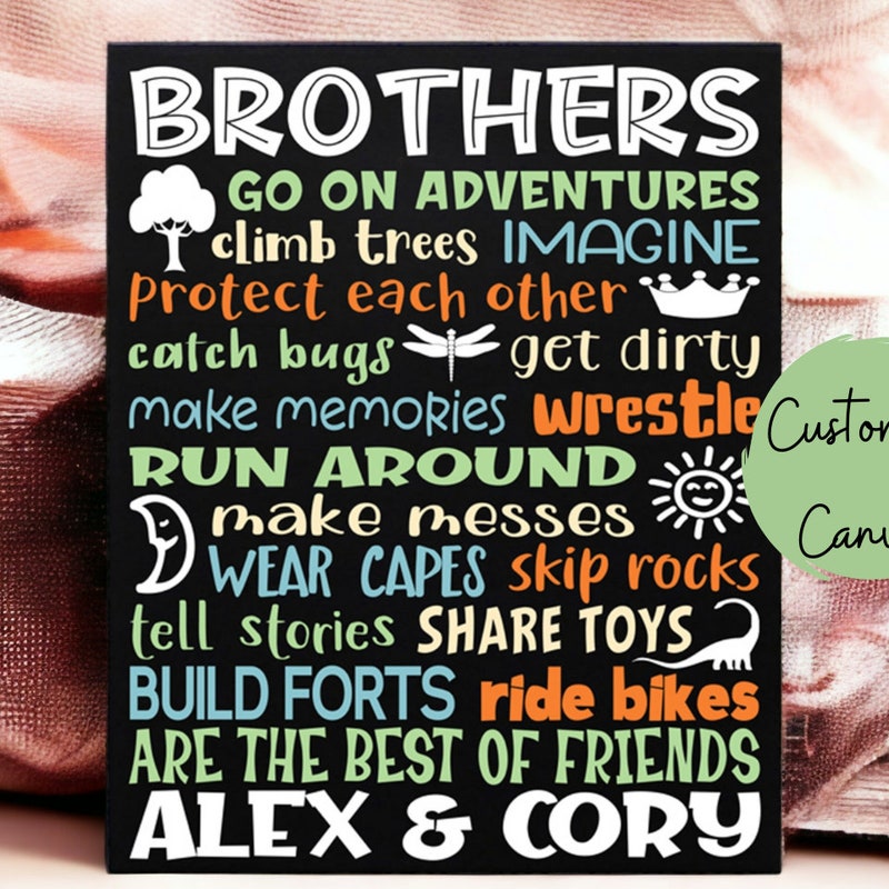 Brothers Sign - Etsy