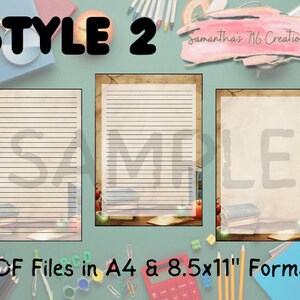 Teacher Stationary, Printable Paper, School Stationary, Lesson Plan ...