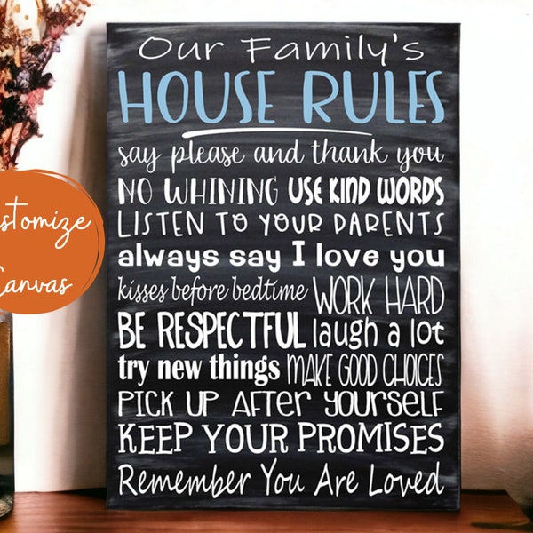 Kids Bedroom Rules Sign - Etsy