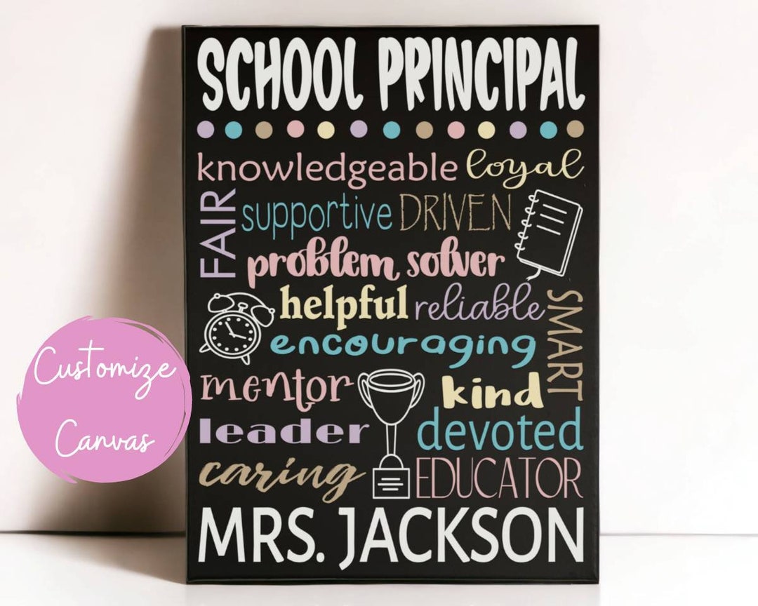 School Principal Office Sign, Gift for Principal, School Office Decor ...