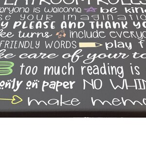 Kids Rules Sign for Wall Personalized Playroom Rules Sign for - Etsy