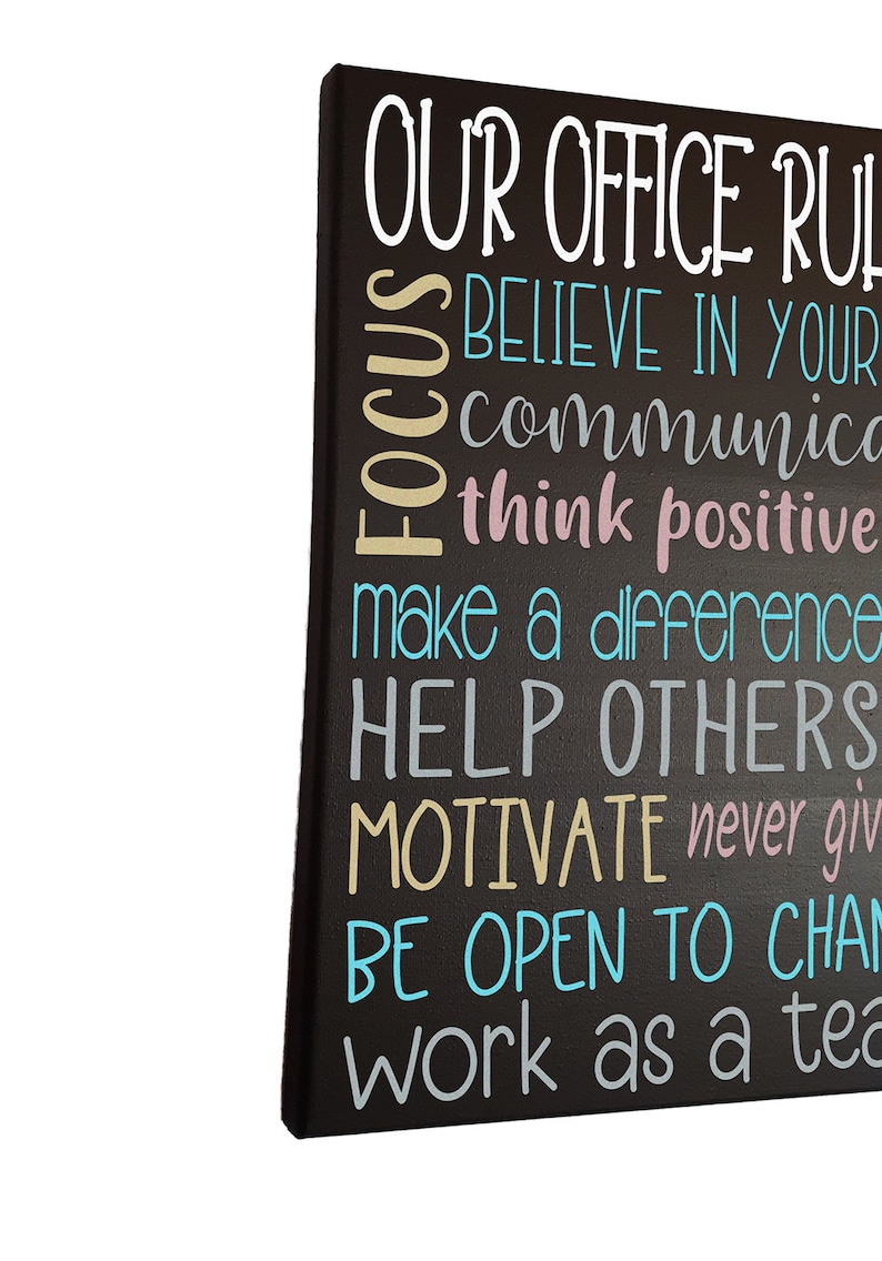 Office Rules Sign Office Decor for Wall HR Office Human - Etsy
