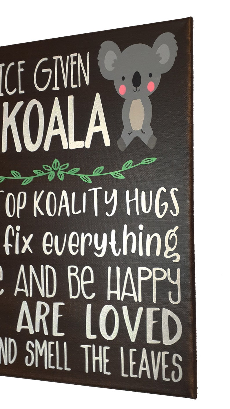 Koala Nursery Decor Koala Sign Animal Nursery Wall Decor - Etsy