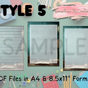 Teacher Stationary, Printable Paper, School Stationary, Lesson Plan ...