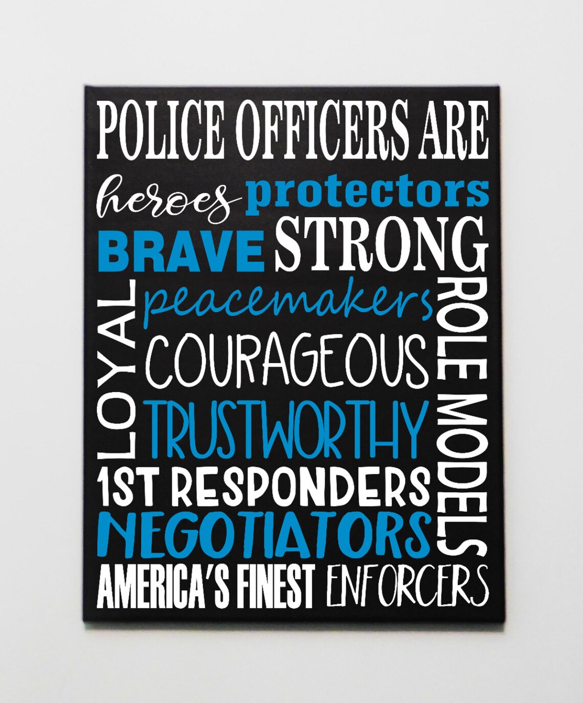 Police Officer Sign Gift for Police Word Art Police Station - Etsy